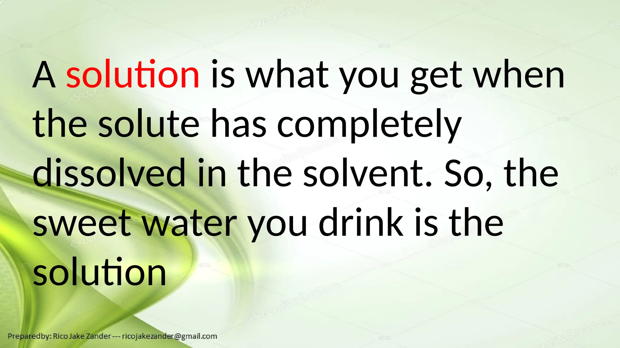ROLE OF SOLUTE AND SOLVENT IN A SOLUTIONpptx | PPTX
