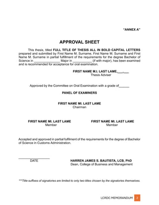 Research and development criteria for thesis | PDF