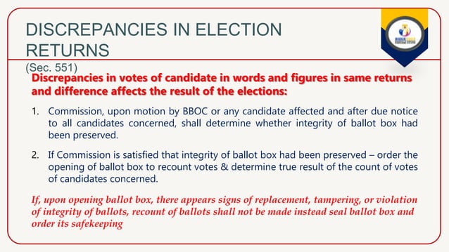 Election Canvassing Process in the Phils | PPTX | Elections | Politics