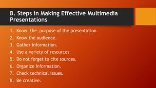 Preparing Multimedia Presentation PowerPoint | PPTX