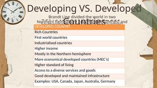 Geography of development.human geography | PPTX