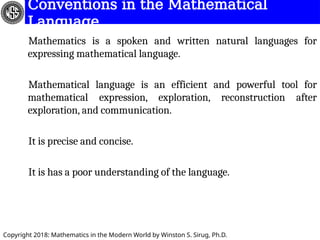 Understanding Mathematical Language and Set Theory Concepts in Modern ...