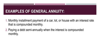 General Annuity PPT -General Mathematics | PPTX