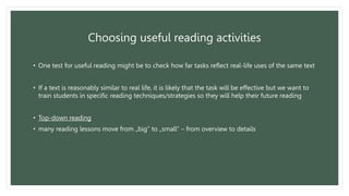Approaches to reading | PPTX