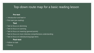 Approaches to reading | PPTX