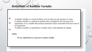 Random Variables and Probability Distributions | PPT