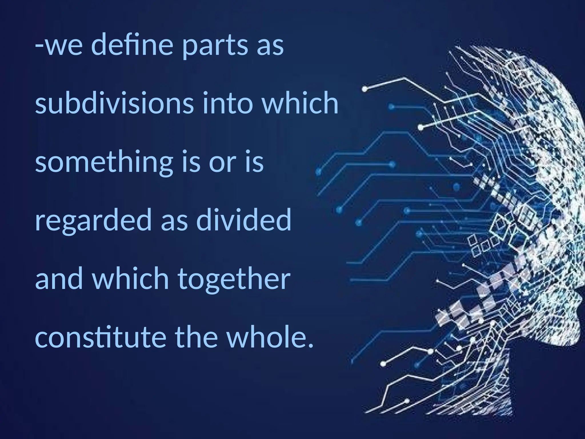 Identifying parts of a whole which it can help you recognize the parts ...