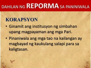 REPORMASYON AT ANG MGA REPORMISTA | PDF