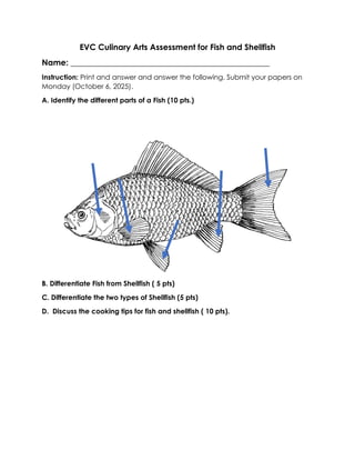Fish and shellfish and different parts of the fish | DOCX