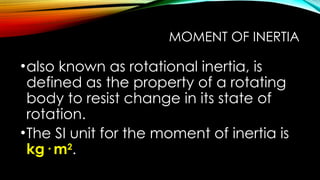 Moment of Inertia. pptx | PPTX