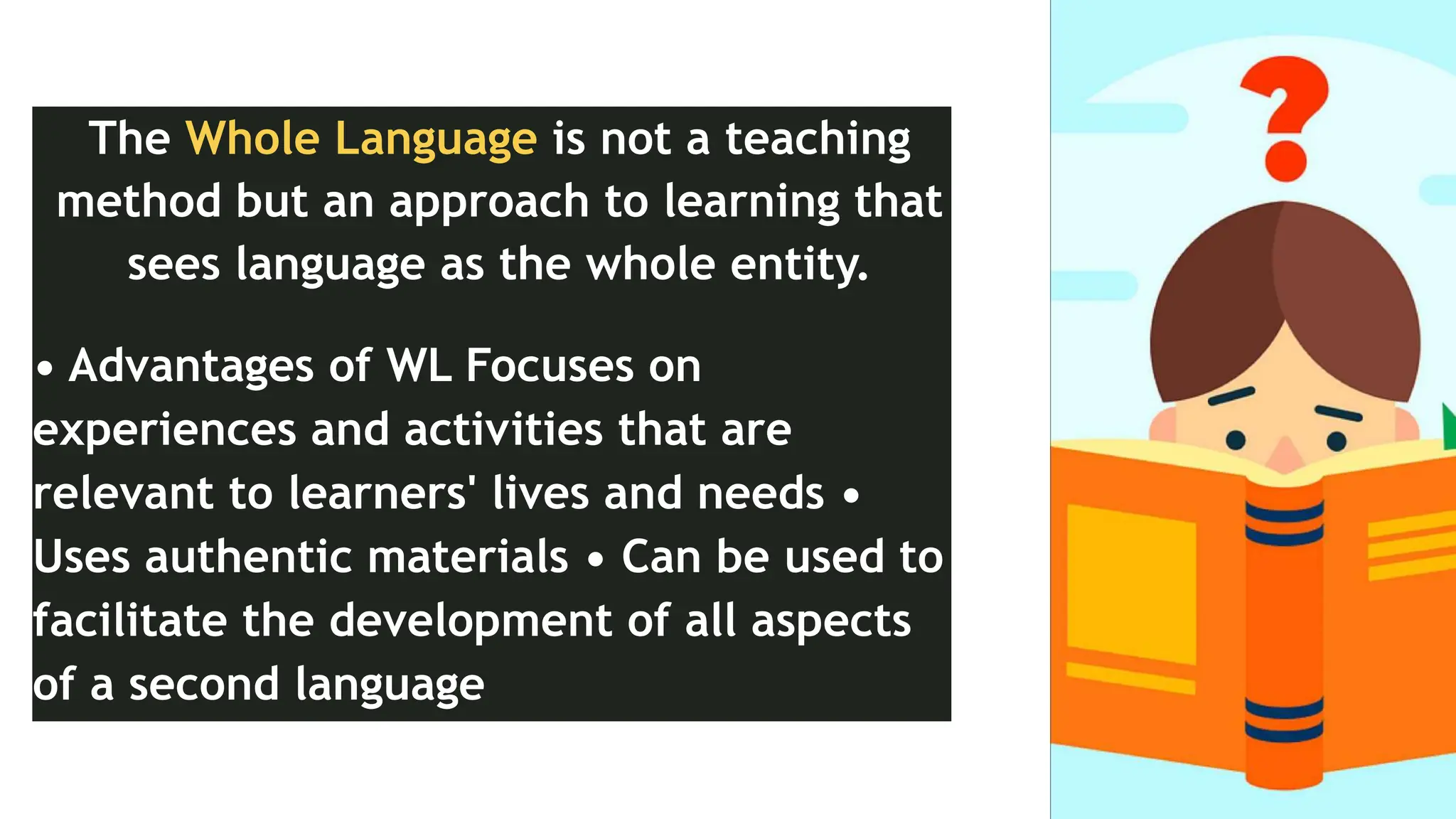 Whole language ( major MAED- english) -Torreres | PPT