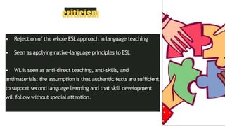 Whole language ( major MAED- english) -Torreres | PPT