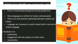 Whole language ( major MAED- english) -Torreres | PPT