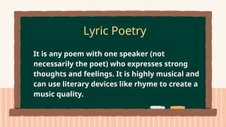 Elements and techniques and literary devices in poetry pptx | PPTX