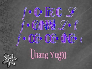 Unang Yugto | PDF