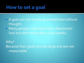 Goal Setting (Principles of Management) | PPT