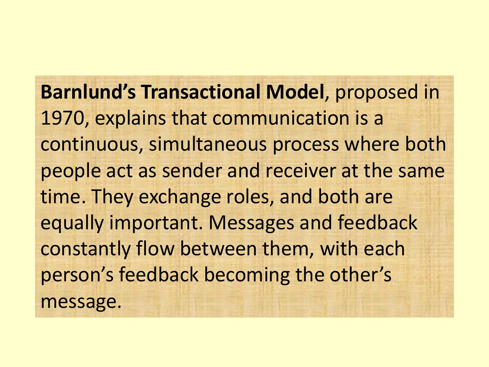 MODEL OF COMMUNICATION MODEL OF COMMUNICATION | PDF
