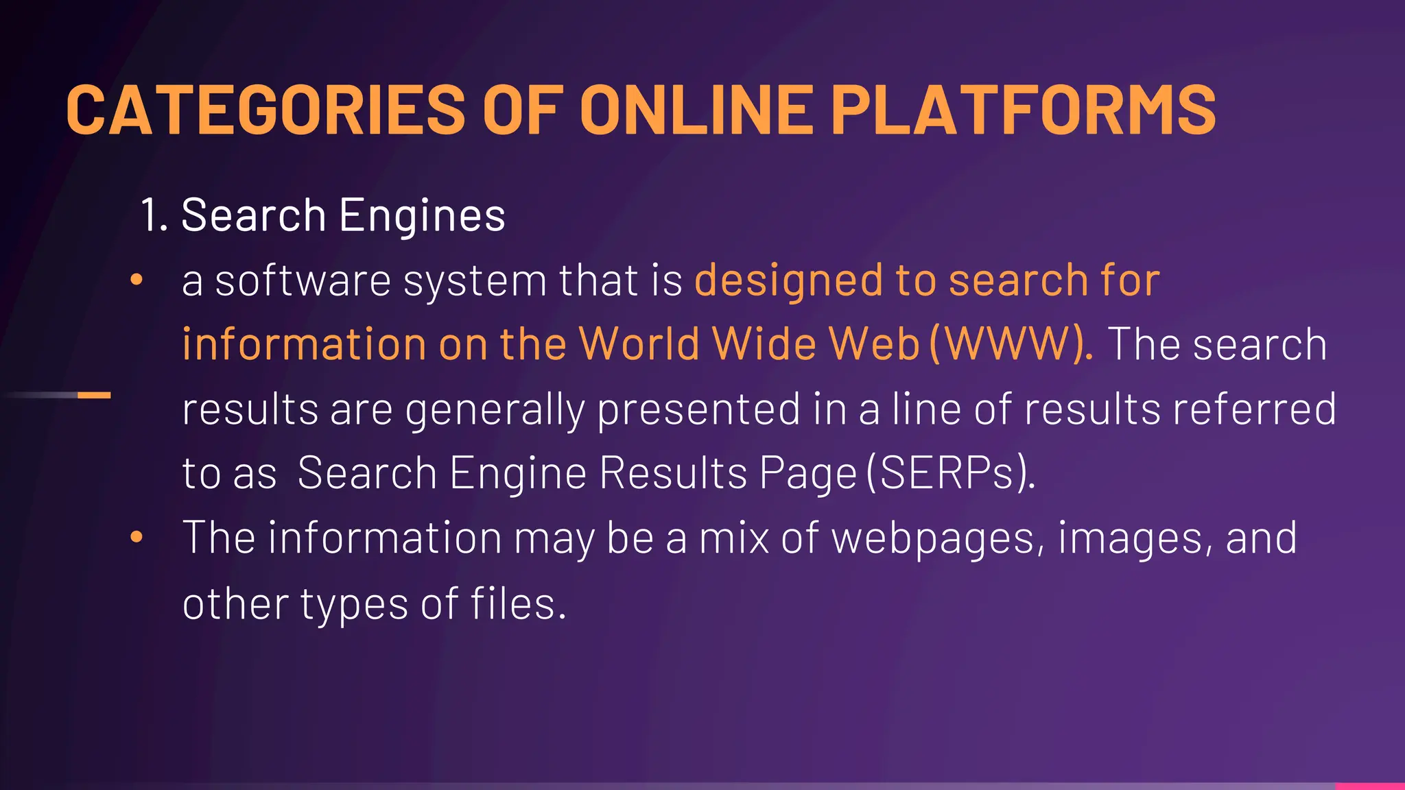 Online system, function and platforms.pdf