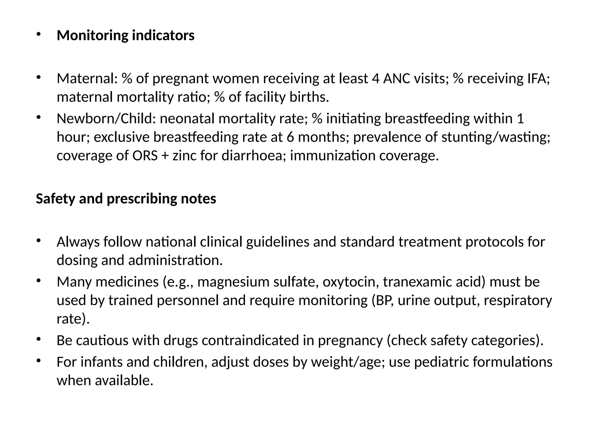 Maternal and child health nutrition, essential drugs | PPTX