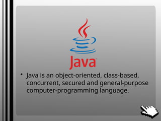 Introduction of java coding and programming | PPTX