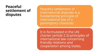General principles of international laws | PPTX