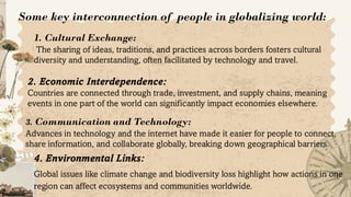 Interconnection of people in a globalzing world | PDF