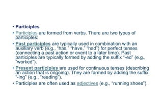 Verb- Definition, examples, types, sentences | PPT