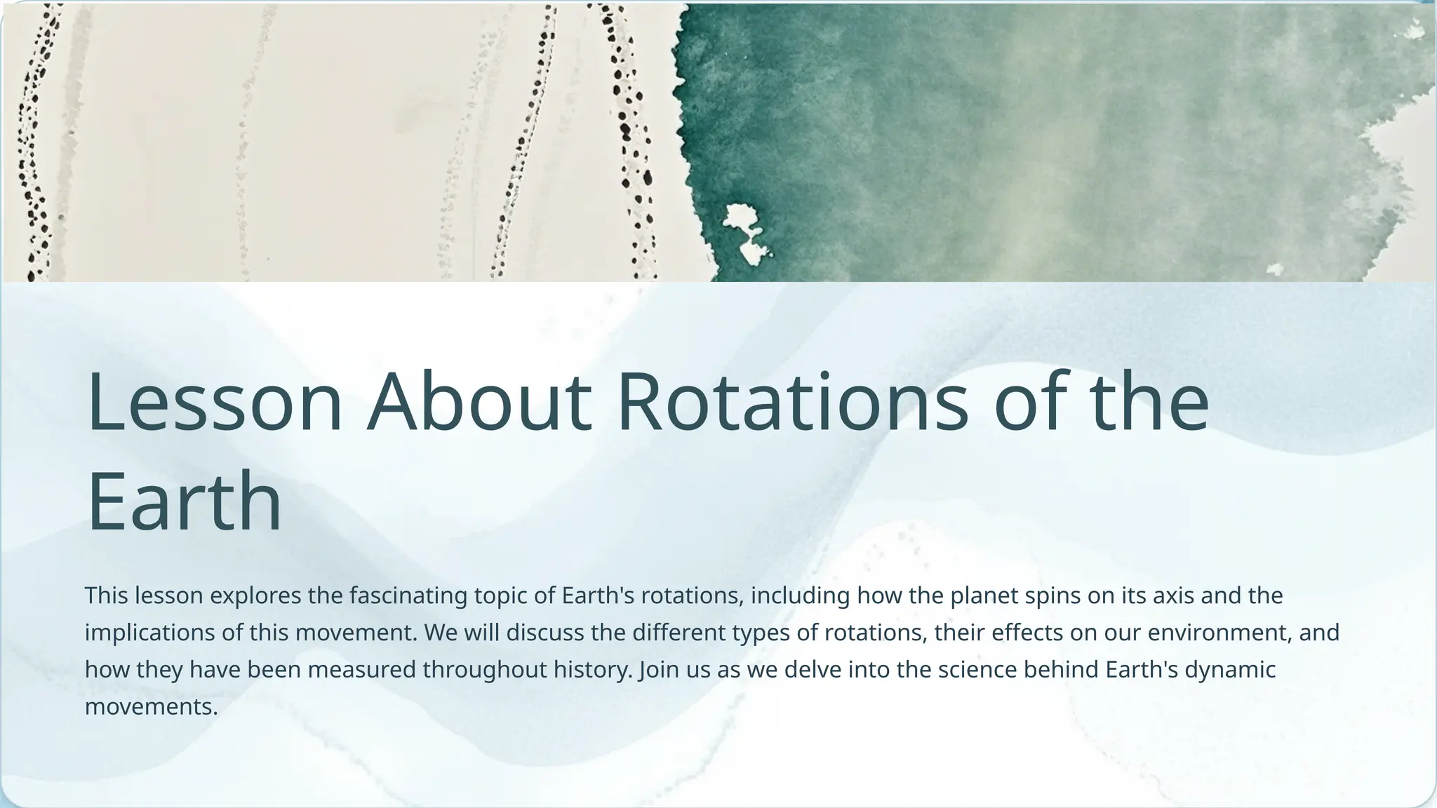 Lesson plan: About Earths Rotation.pptx