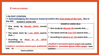 Ethical and Unethical standards of writing RRL | PPTX