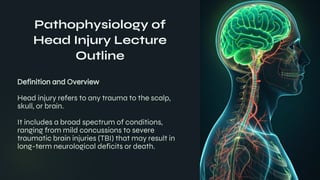 Head Injury Pathopysiology about something | PPT