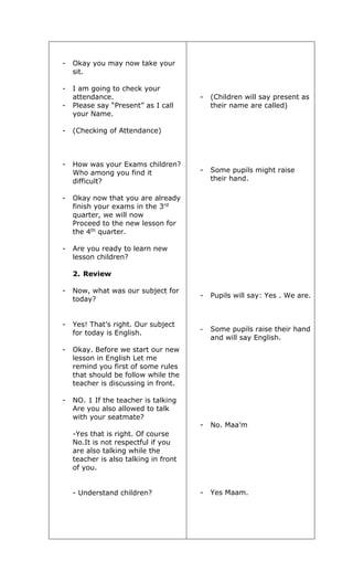 Detailed Lesson Plan in English 1 | DOCX