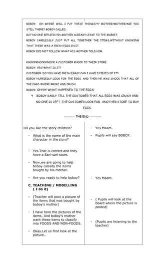 Detailed Lesson Plan in English 1 | PDF | Free Download