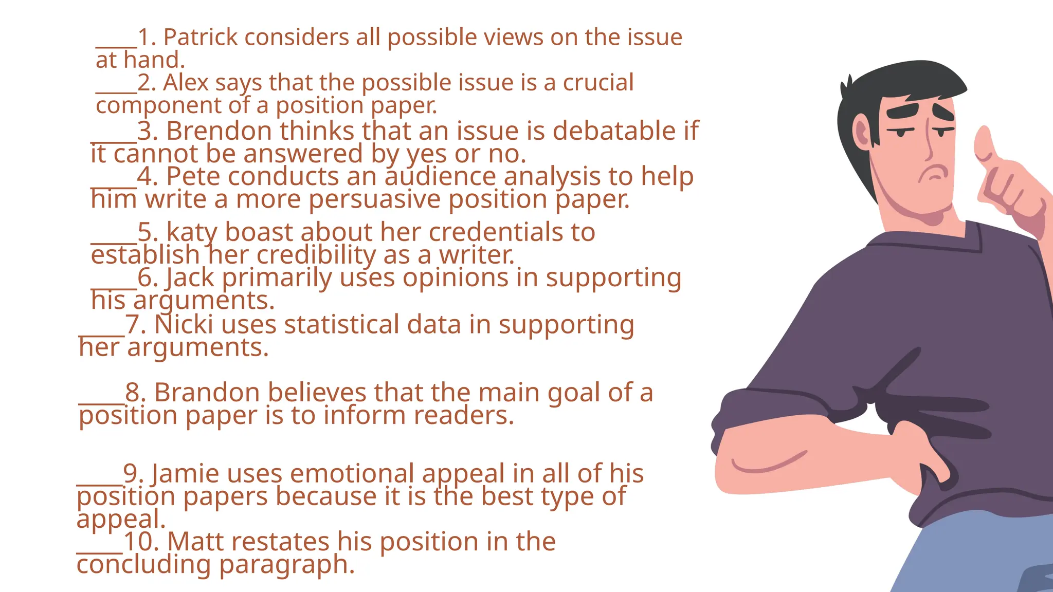 A guide on how to write a position paper | PPTX