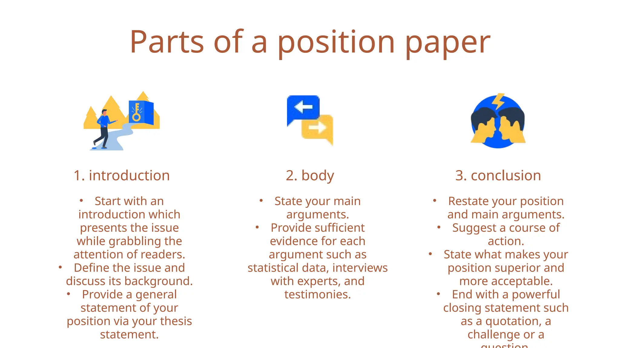A guide on how to write a position paper | PPTX