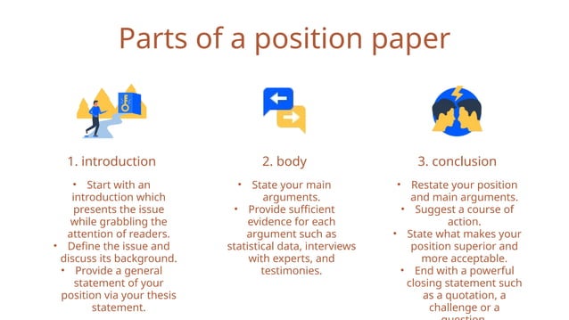 A guide on how to write a position paper | PPT