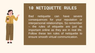 POPULAR POP CULTURE. Netiquette rules and guidelines | PDF