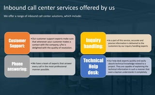Inbound Call Center Services Company | PPT