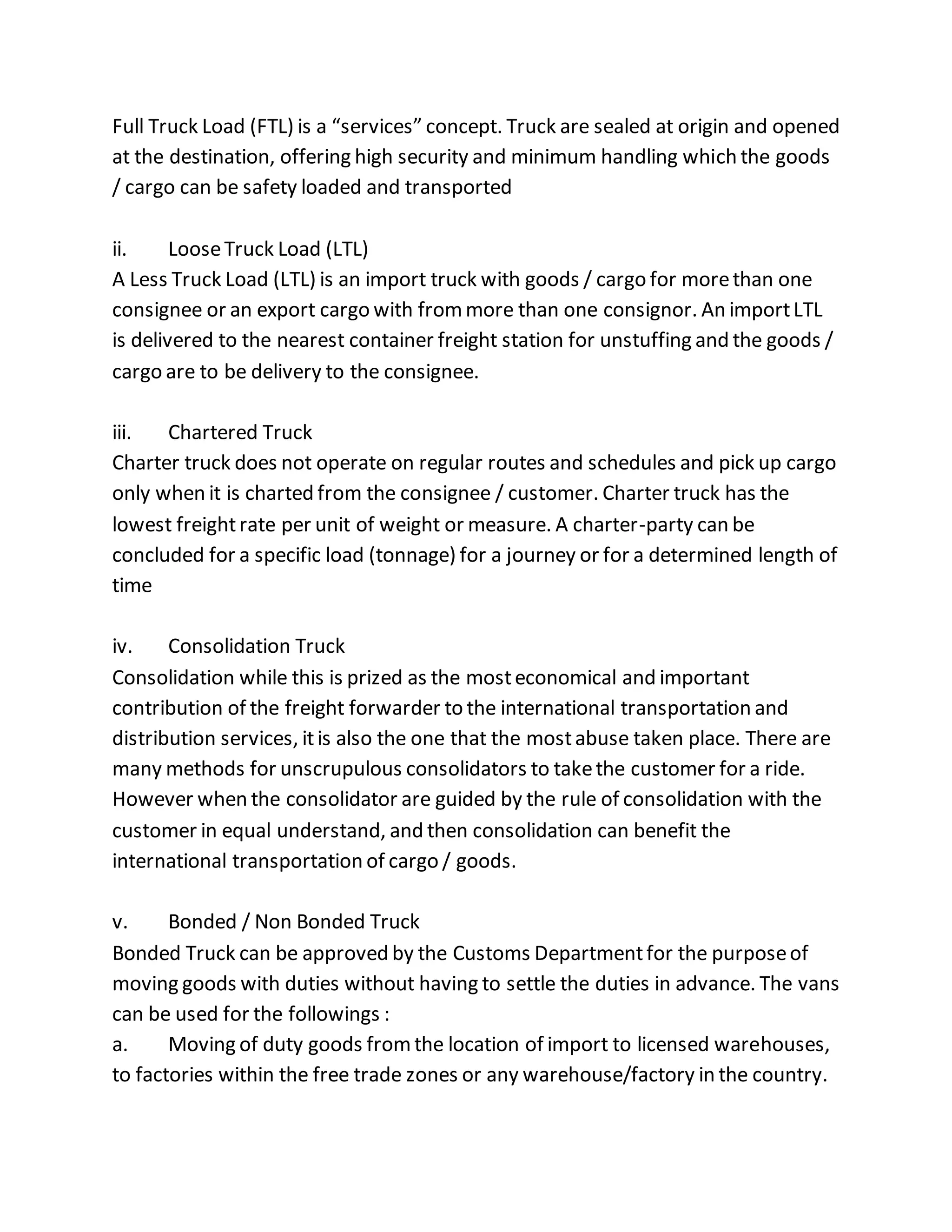 Inbound cargo handling | DOCX | Logistics and Transportation Industry ...