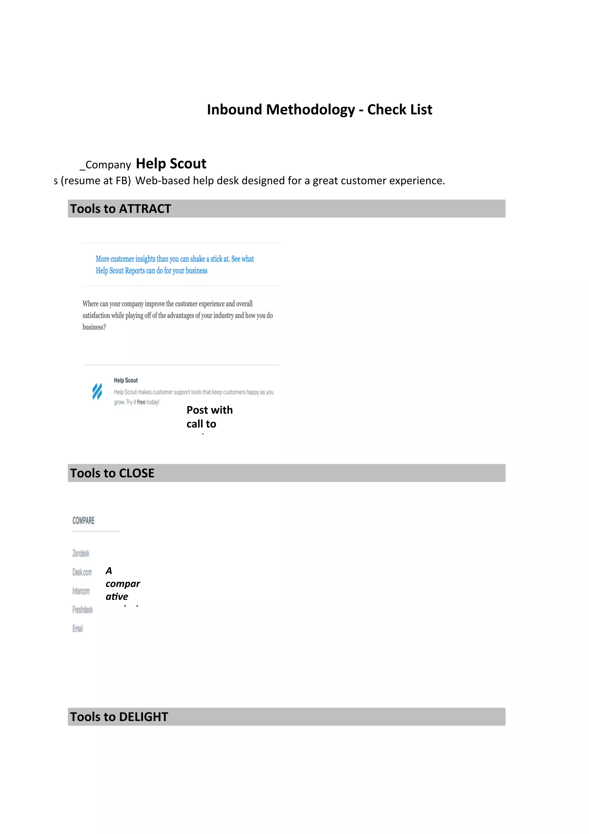 Inbound marketing checklist | PDF
