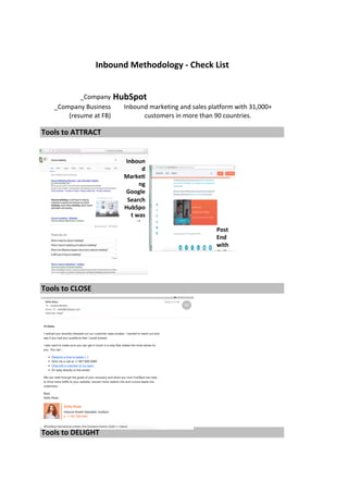Inbound marketing checklist | PDF