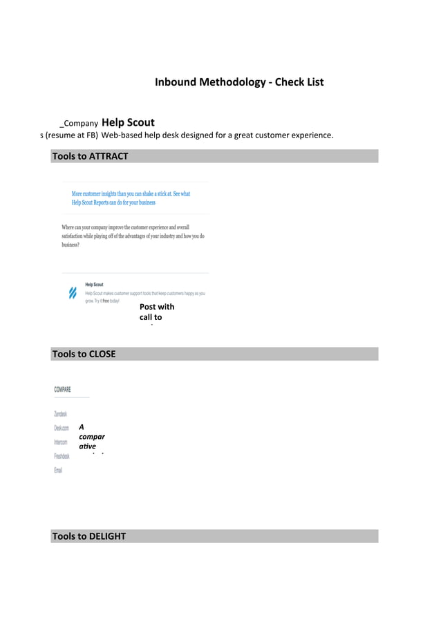 Inbound marketing checklist | PDF