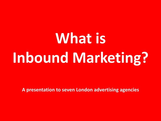 Inbound Marketing Agency Presentation | PPTX