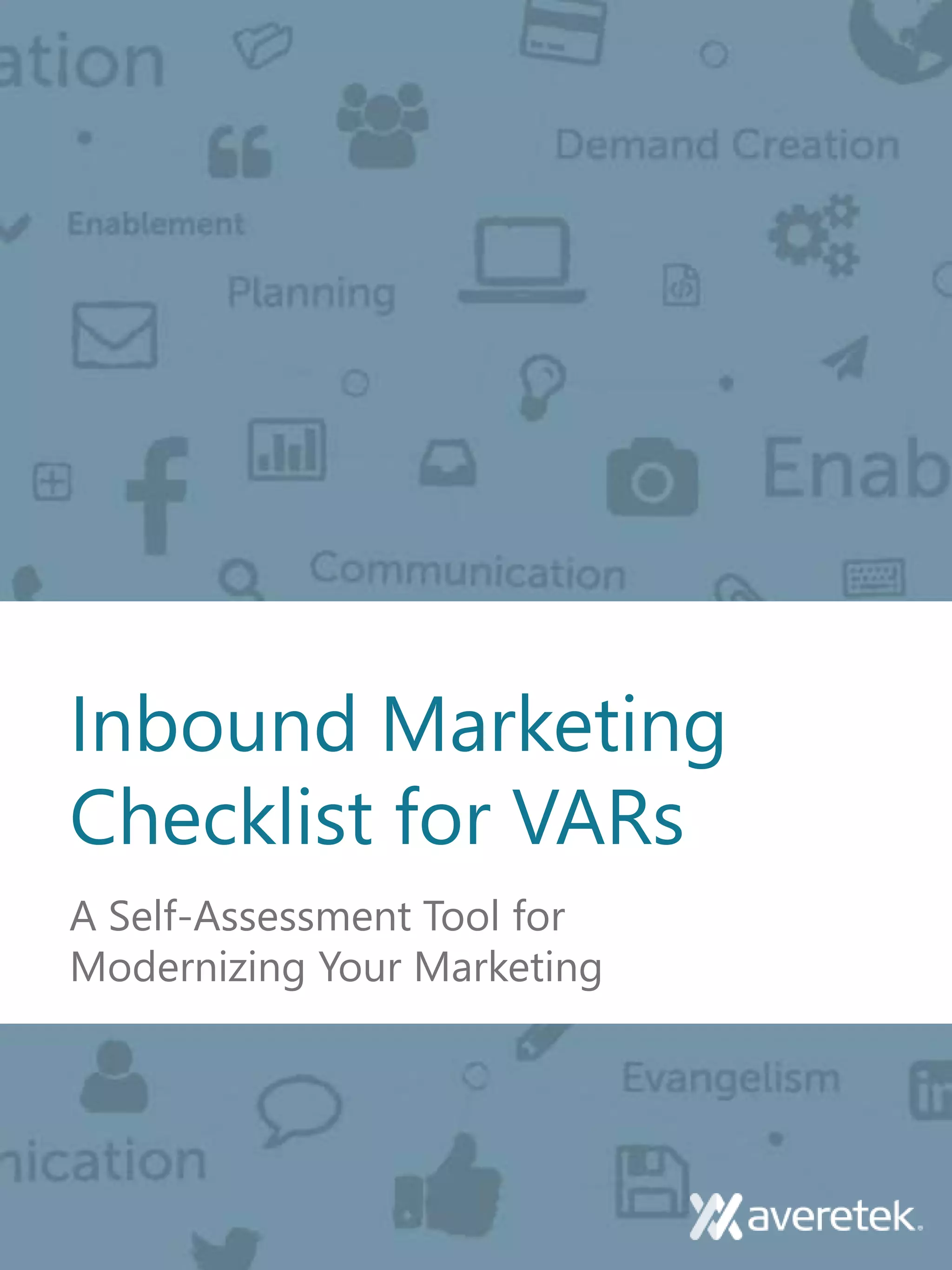 Inbound Marketing Checklist for VARs | PDF