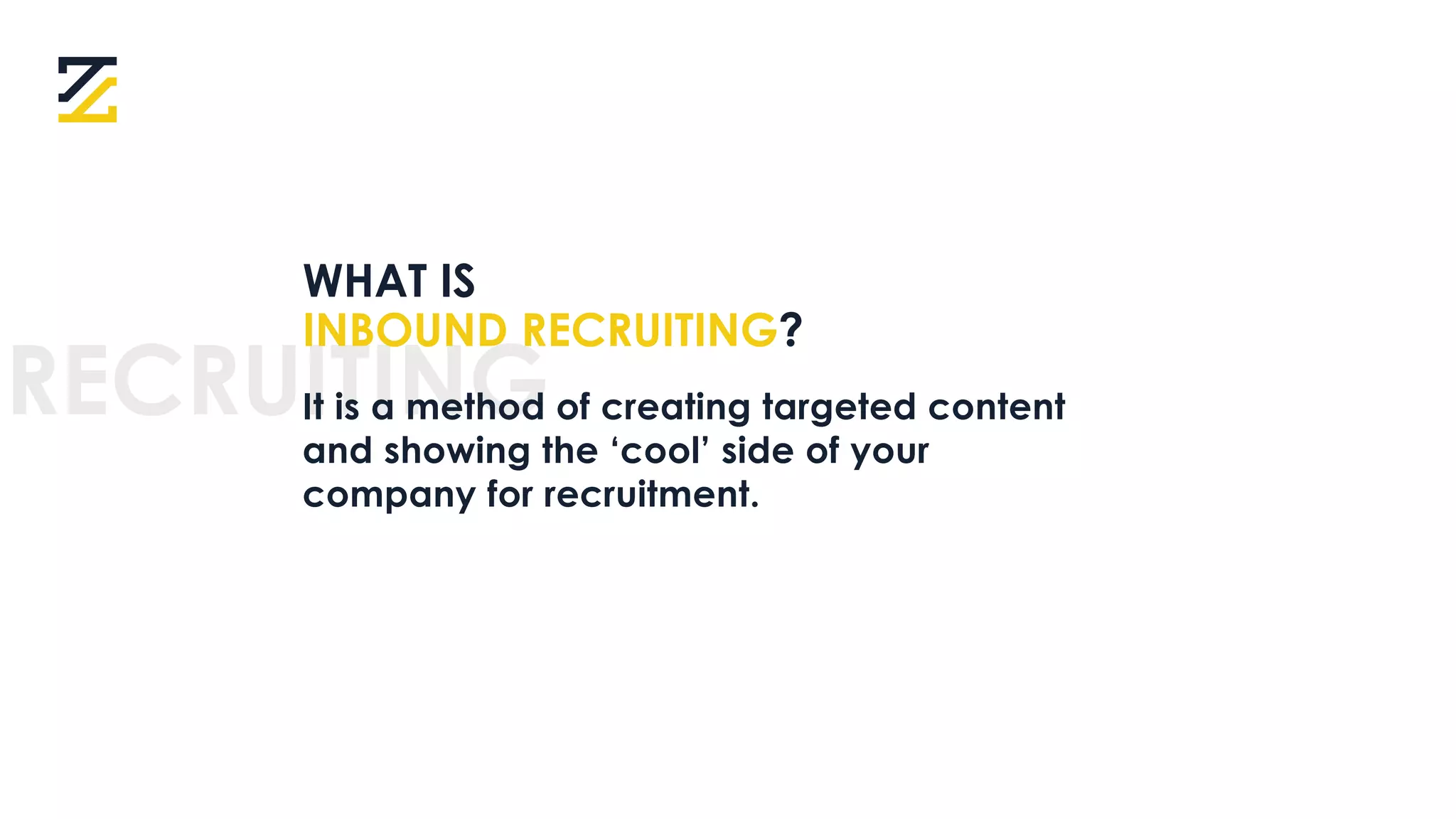 Inbound recruiting by Zelos | PPT