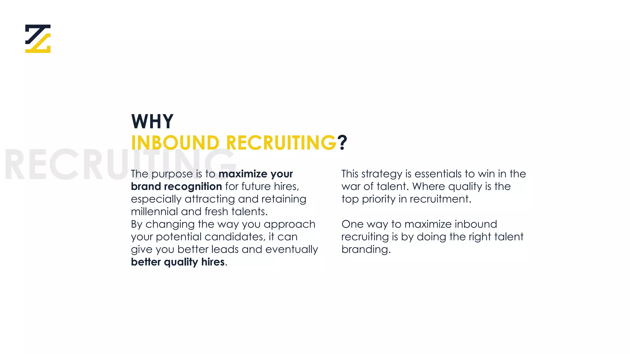 Inbound recruiting by Zelos | PPT
