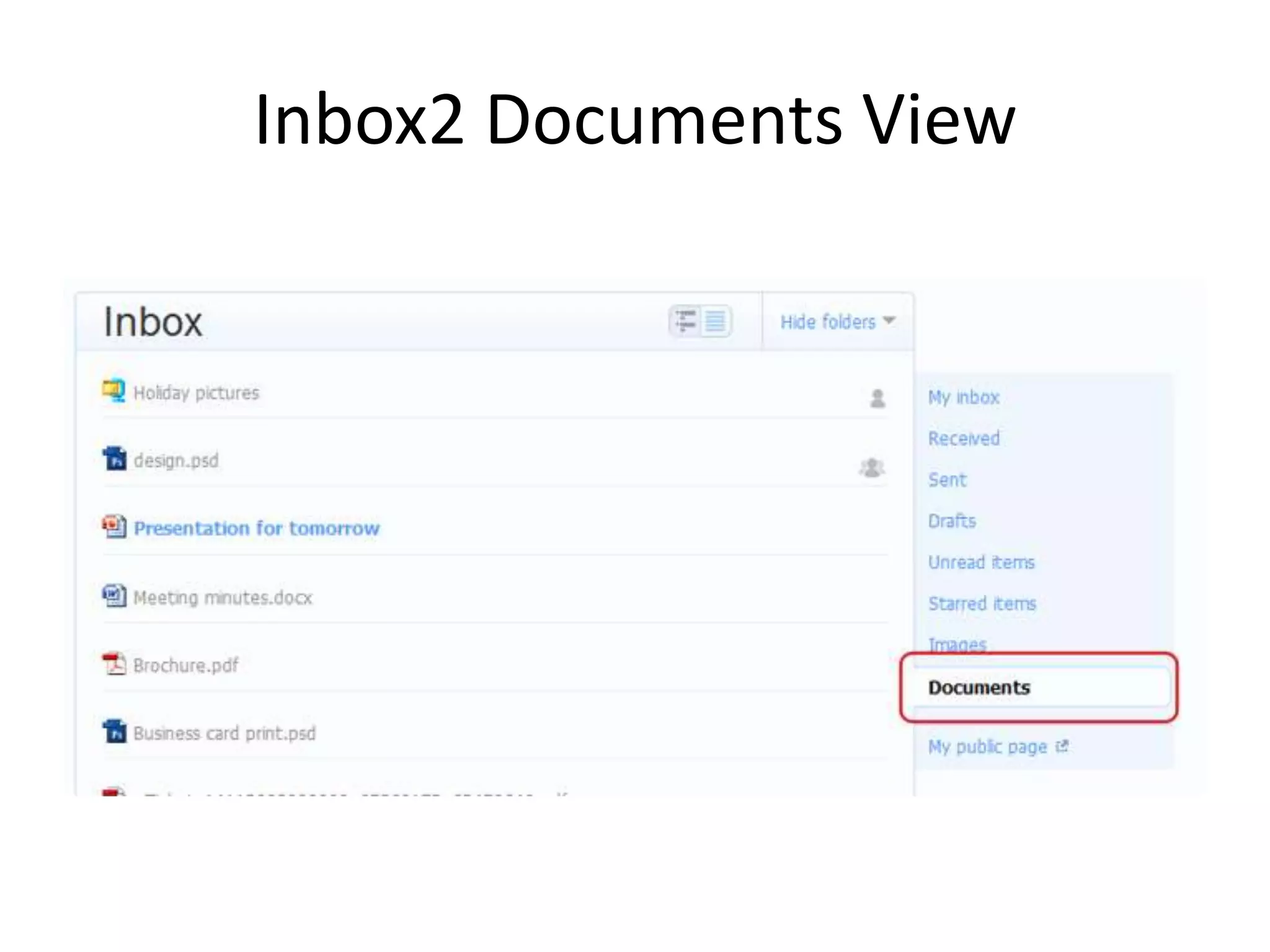 Inbox2 Web App | PPT
