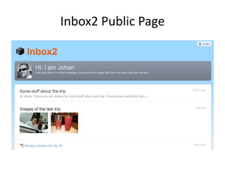 Inbox2 Web App | PPT