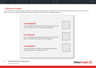 Your ABM Strategy in 7 Simple Steps | PDF