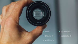 Inbox zero in the Office 365 ecosystem | PPT