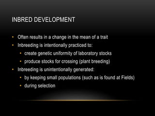 Inbred development | PPTX